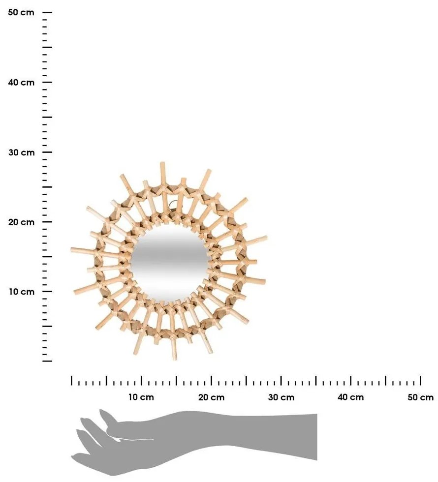 Sada nástěnných zrcadel Sun 28 cm - 3 kusy