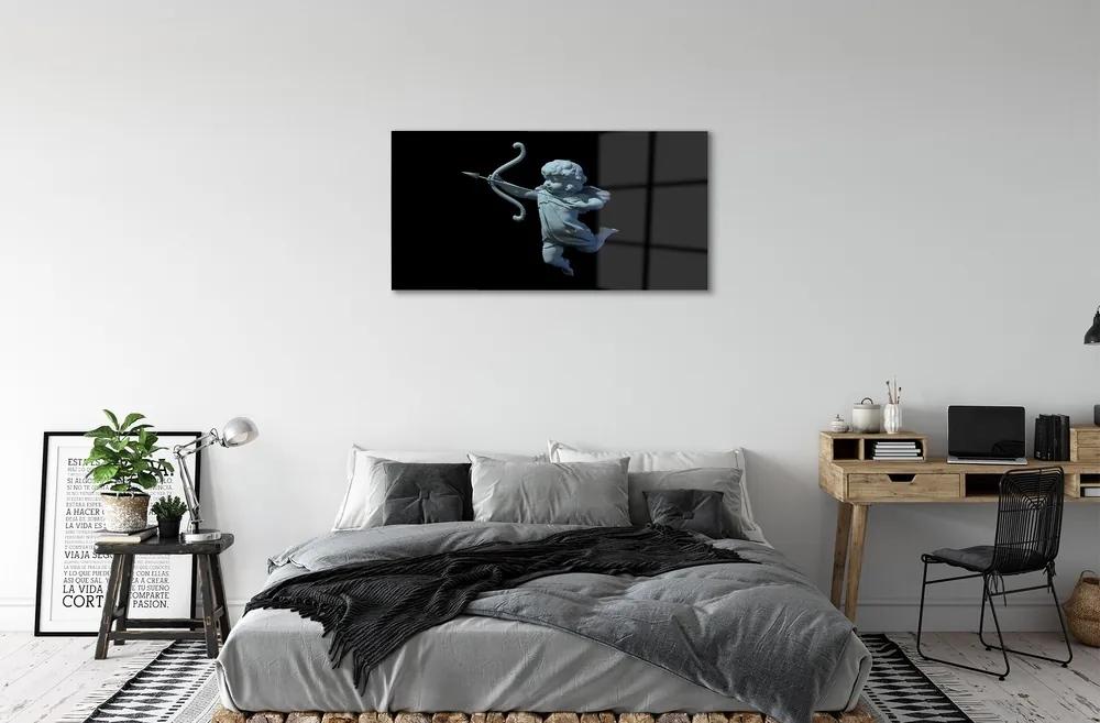 Obraz na skle angel natáčení 100x50 cm