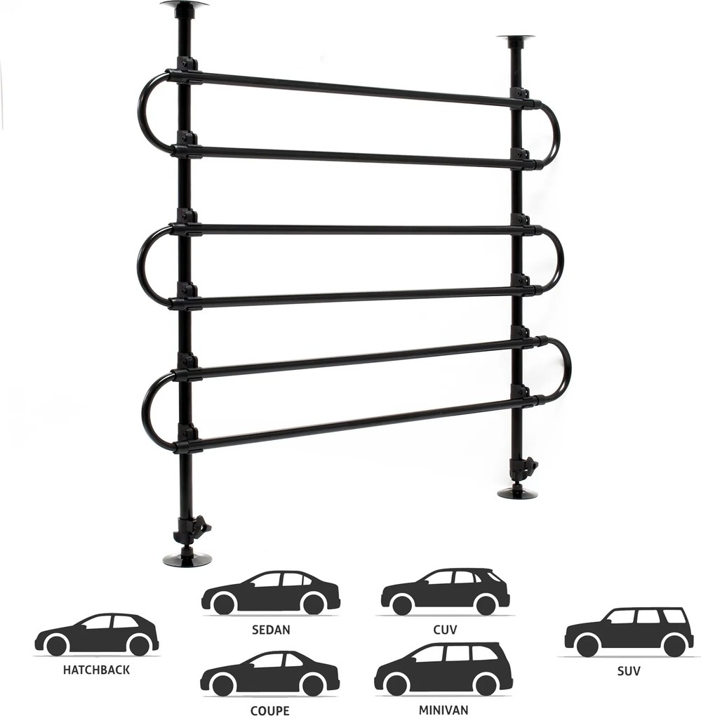Mříž do auta pro přepravu psa fudajo – 60-117 cm, 82-140 cm (61942)