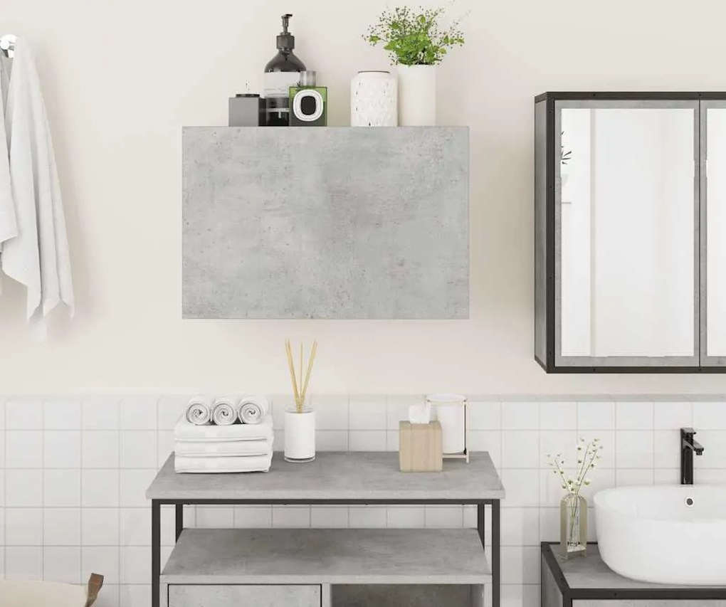 vidaXL Koupelnová nástěnná skříňka 60 x 25 x 40 cm kompozit [860070] Barva: Staré dřevo