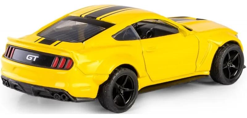 024007 Daffi Kovový model - Die Cast CRASH CAR - Ford Mustang Žlutá