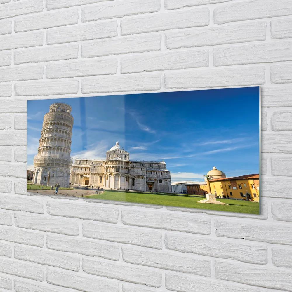 akrylový obraz Italy Šikmá věž katedrály 120x60 cm