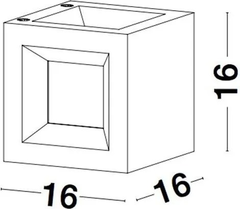 NV 9762162 Venkovní nástěnné svítidlo CASTRO bílý pískovec a akryl E27 1x12W bez žárovky 100-240V IP65 - NOVA LUCE