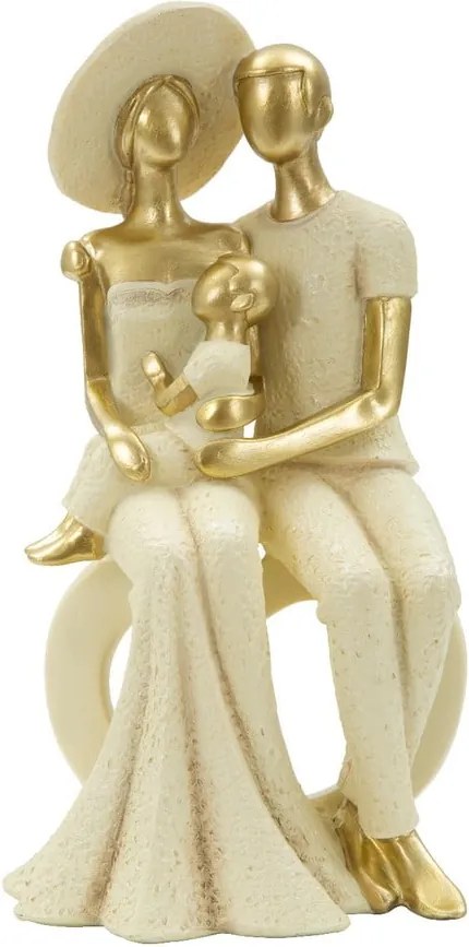 Dekorativní soška s detaily ve zlaté barvě Mauro Ferretti Cuore