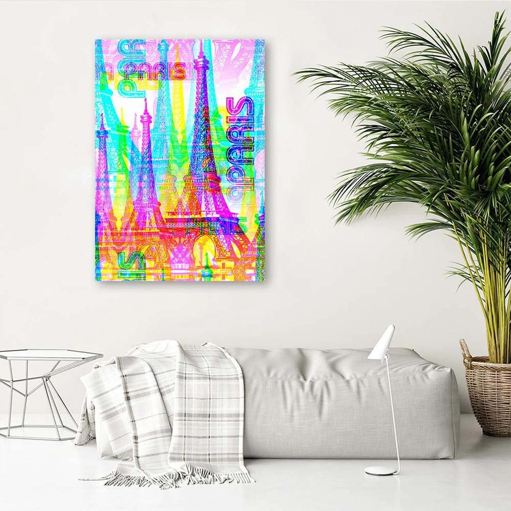 Gario Obraz na plátně Neon Paris Rozměry: 40 x 60 cm