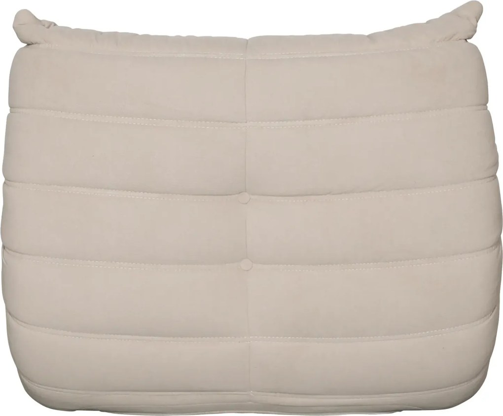 Designové křeslo Nua samet béžové