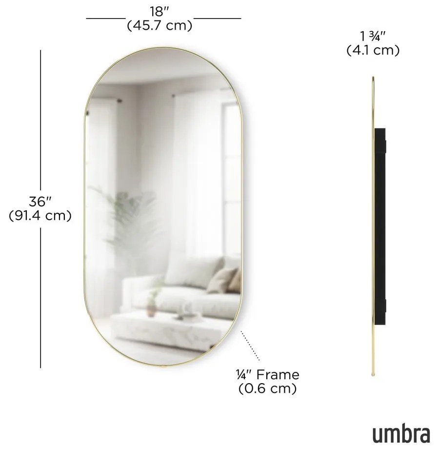 Nástěnné zrcadlo 46x91 cm Hubba – Umbra