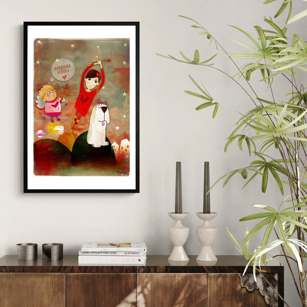 Lucie Gazdošová | Valentine Rám: Bílý, Velikost: 60 x 40 cm