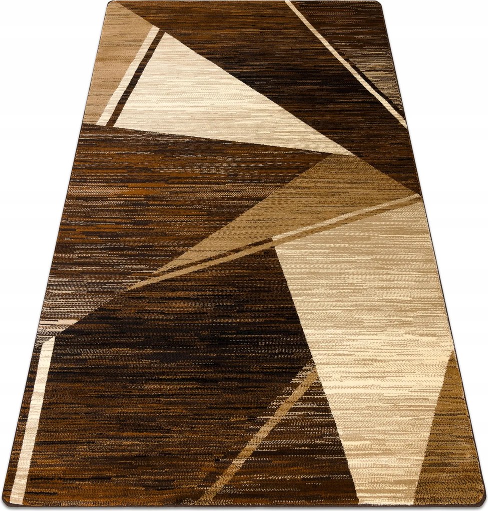 Koberec Klasický Tradiční Trojúhelník Royal Geometrický bronz 150x230 cm