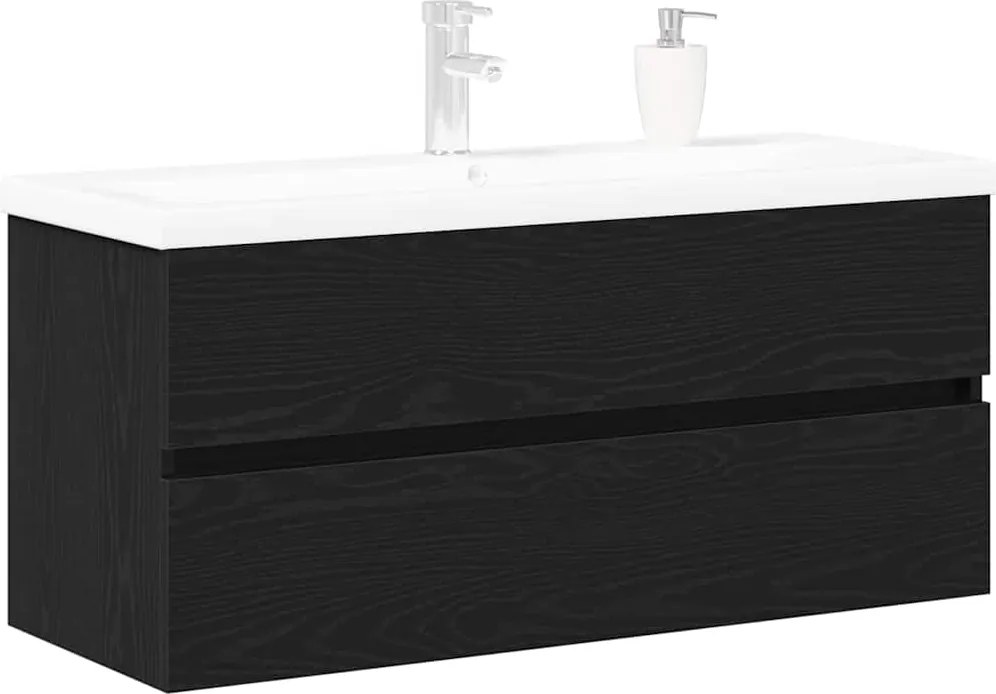 Skříňka pod umyvadlo Černý dub 90 x 39 x 62 cm Kompozitní dřevo 3333141