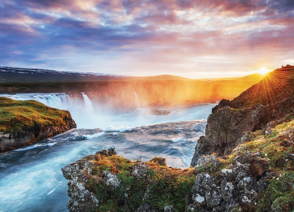 Malvis Tapeta Vodopád Goðafoss Vel. (šířka x výška): 288 x 200 cm