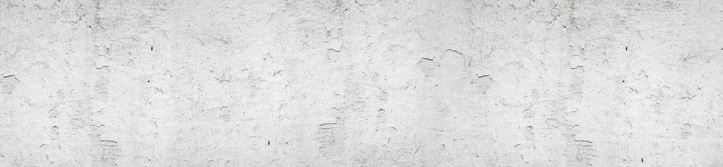 DIMEX | Fototapeta do kuchyně Trhliny v omítce KI-260-264 | 260 x 60 cm | bílá, šedá
