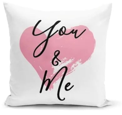 Povlak na polštář Minimalist Cushion Covers You & Me Heart, 45 x 45 cm