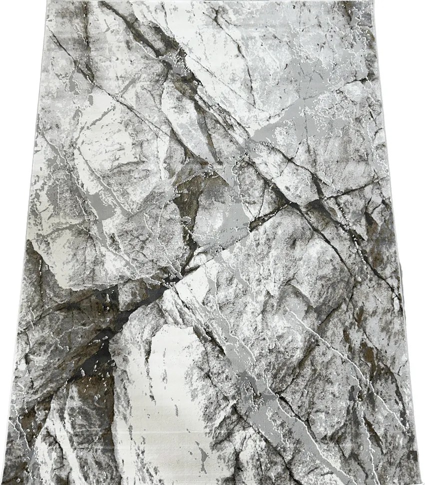 BE Koberec Pera 3304 BEIGE - béžový šedý obdélníkový Rozměr: 60x100 cm