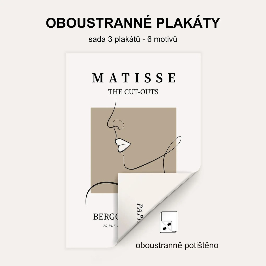 Sada oboustranných plakátů Abstrakt | 3 x A3 | DP3351435