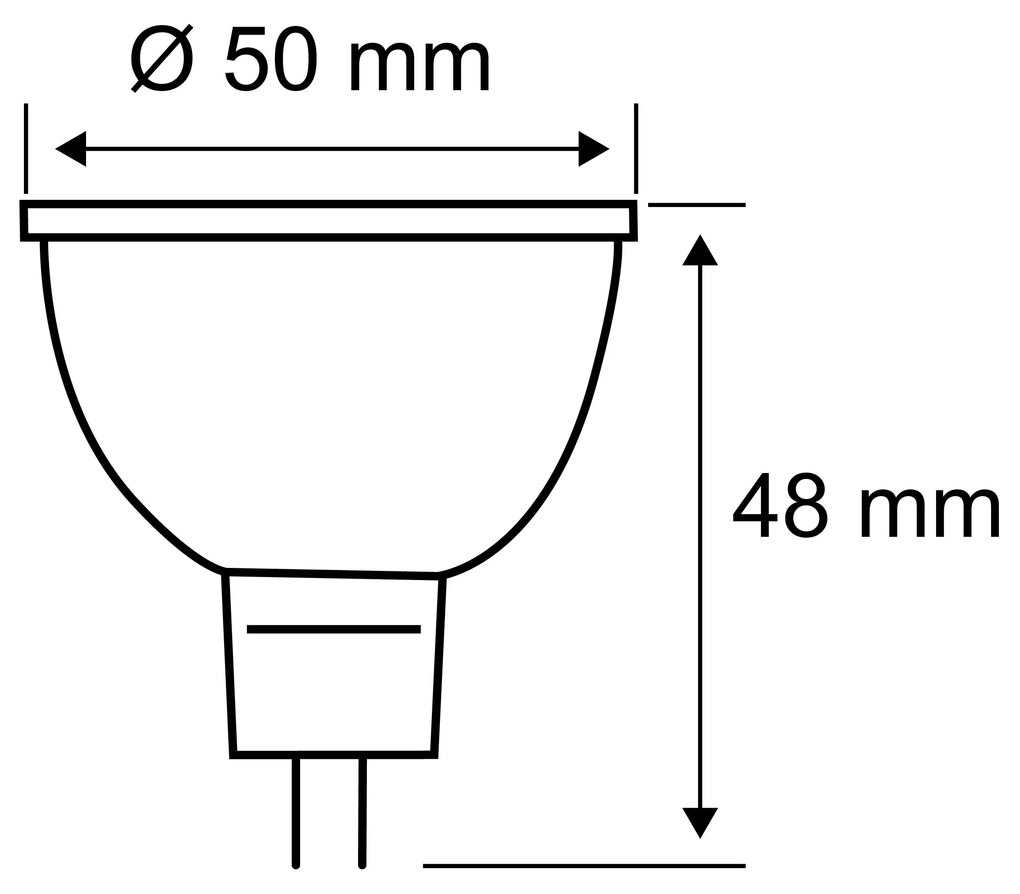 Paulmann 28980 matně chromová žárovka GU5,3 LED 6W 2700K