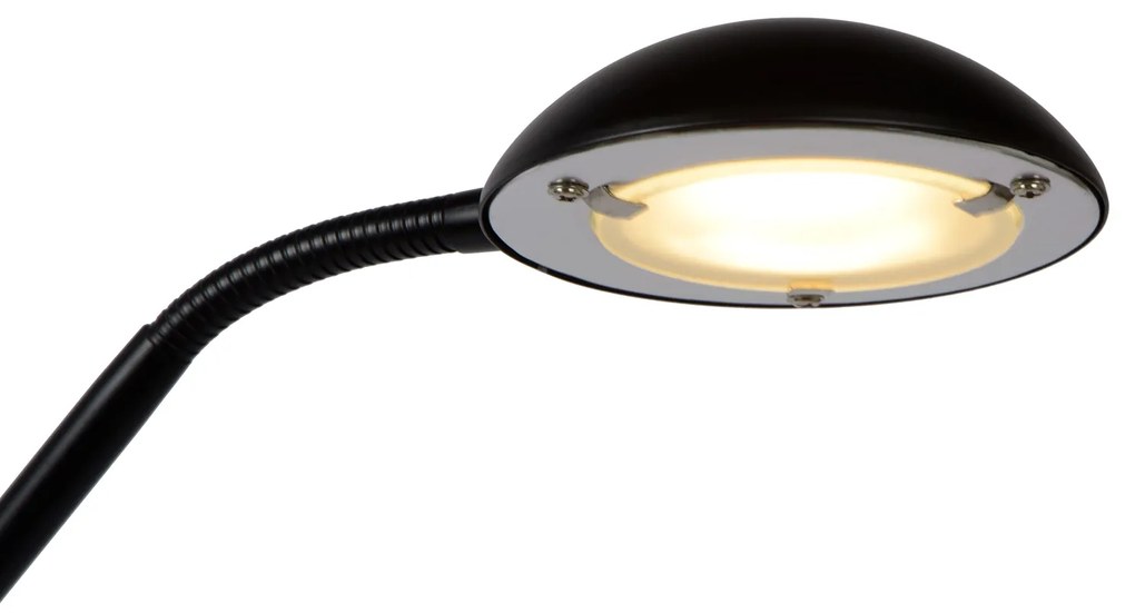 Lucide 19791/24/30 stojací LED lampa Zenith černá, 20W, 4W, 3000K, 180cm