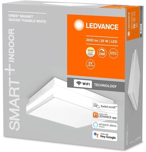 Ledvance - LED Stmívatelné stropní svítidlo SMART+ MAGNET LED/26W/230V Wi-Fi