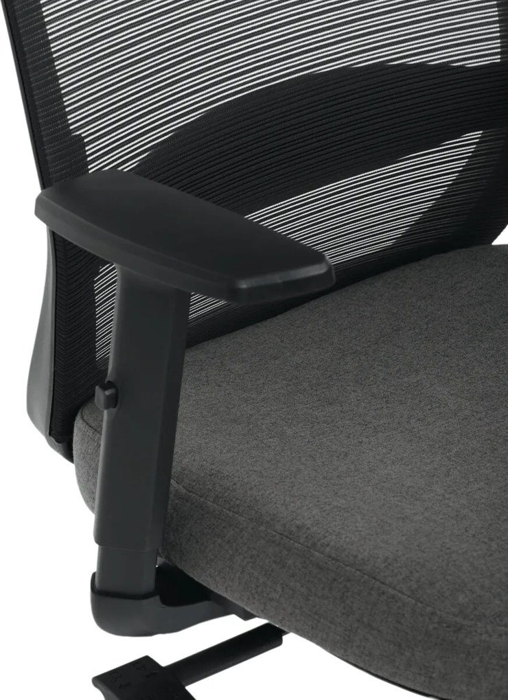 Ergonomická kancelářská židle AURELIE - černá síťovina