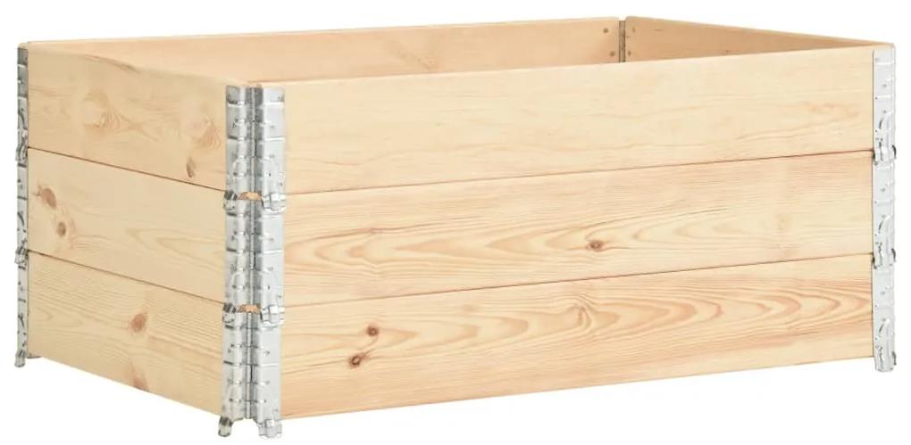 vidaXL Vyvýšené záhony 3 ks 100 x 150 cm masivní borové dřevo