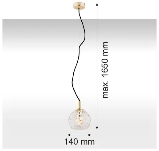 Argon 4200 - Lustr na lanku OVIEDO 1xE27/15W/230V