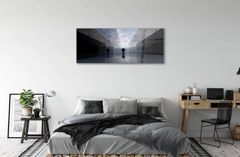 akrylový obraz zrcátka nebe 120x60 cm