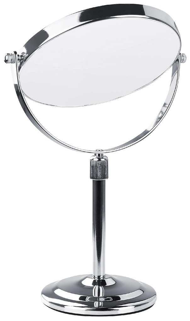 Kosmetické zrcadlo ø 20 cm stříbrné AVEYRON Beliani
