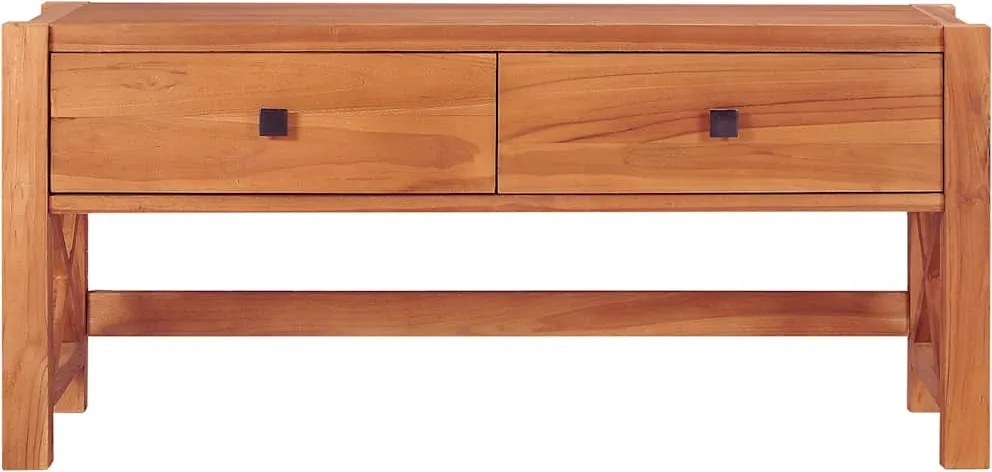 TV stolek 100 x 40 x 45 cm teakové dřevo 325266