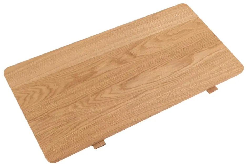 Sada 2 ks prodlužujících desek k jídelnímu stolu Atlantic 100x50 cm dub přírodní