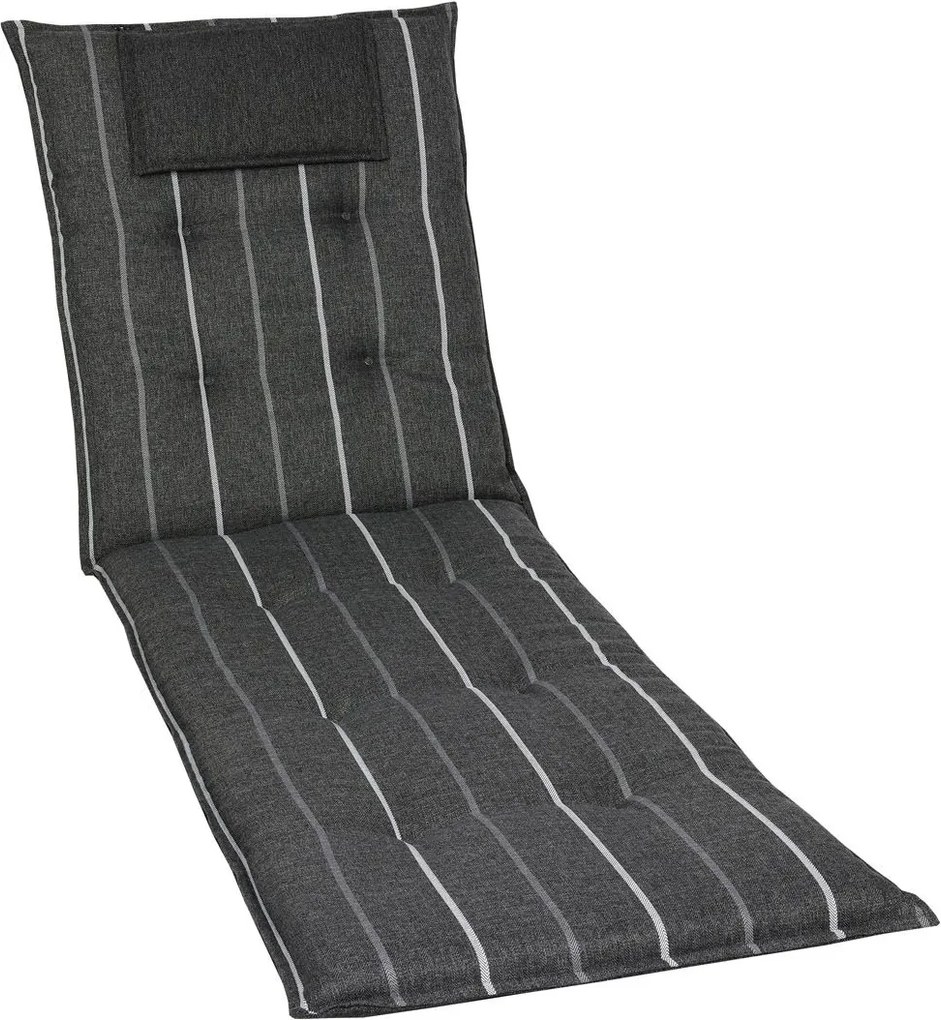 Go-De Textil Go-De Zahradní poduška, oboustranná. (podsedák na lehátko, antracitová)