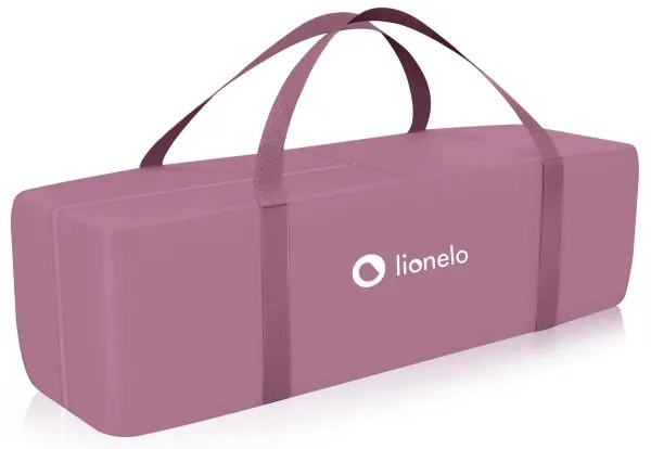 Lionelo - Cestovní postýlka STEFI PLUS Pink Magnolia