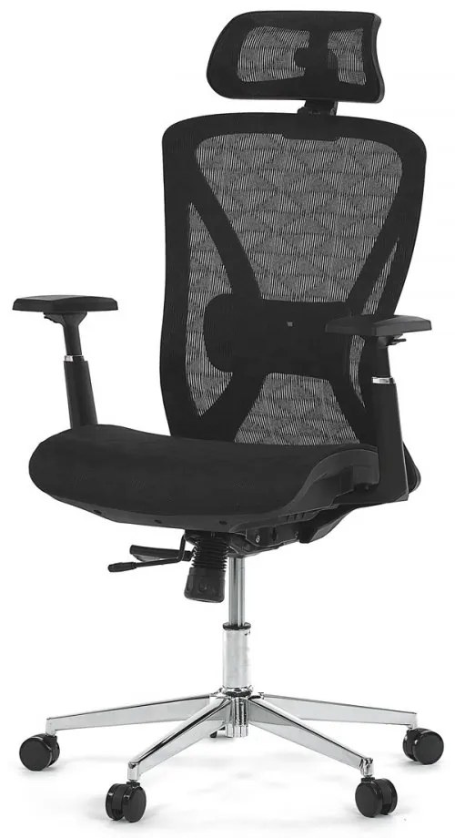 Kancelářská ergonomická židle FLIP — síť, černá Autronic