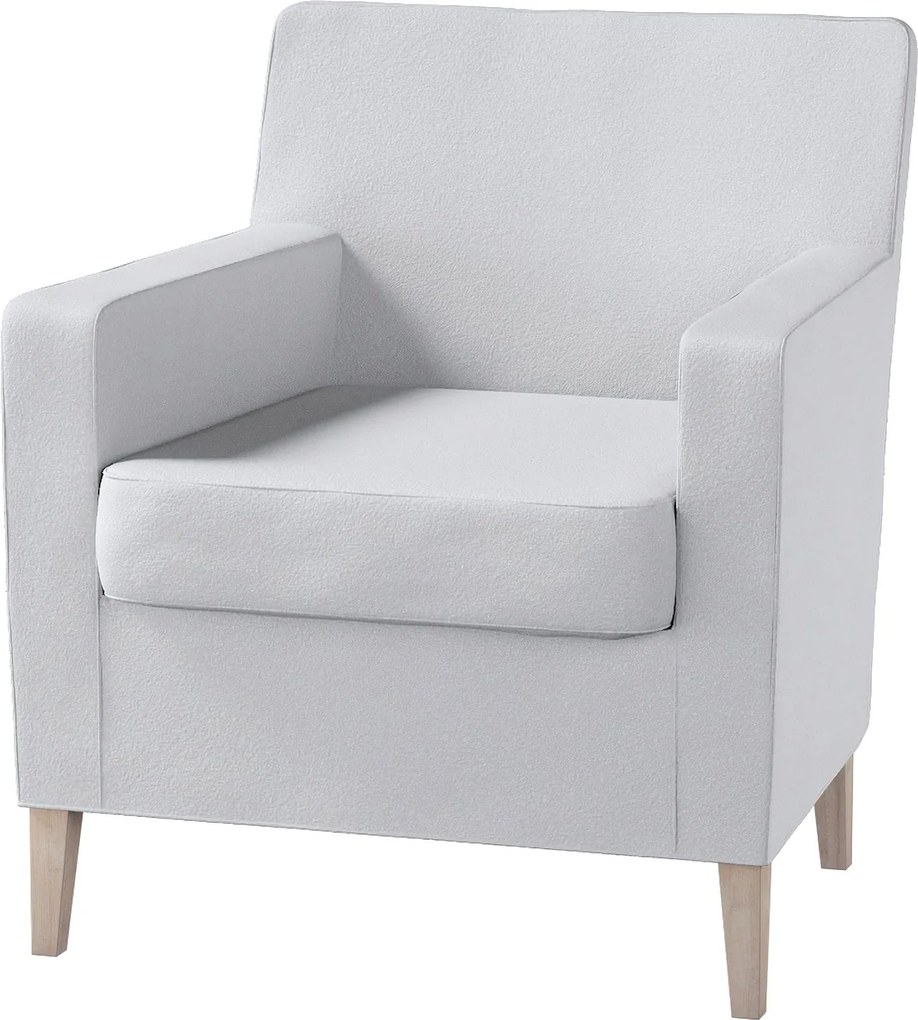 Potah na křeslo IKEA Karlstad barva bílá látka pletený vzor