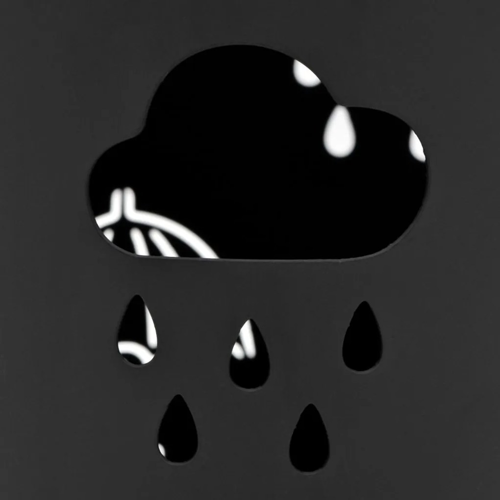 Stojan na deštníky Umbrellas ocelový černý 246804