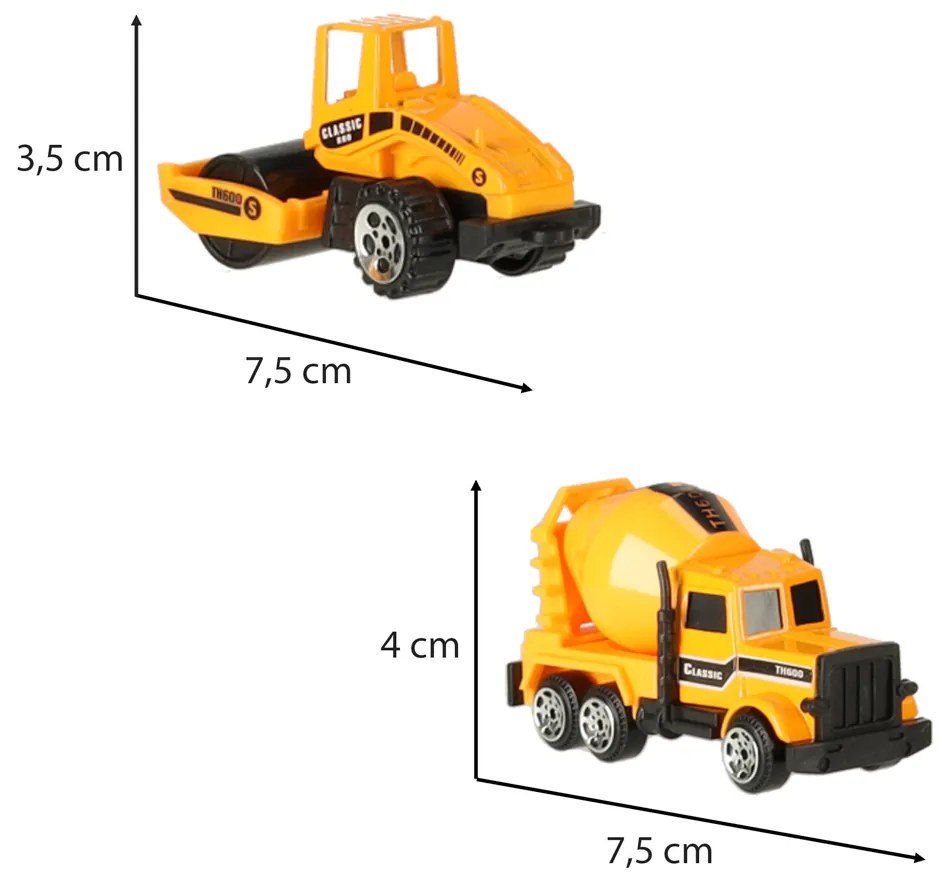 Creative Corner Sada 6 kusů stavebních strojů