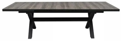 Zahradní rozkládací stůl keramická deska dekor dub 200+60x100 hliníková konstrukce AZT-G1920 GREY