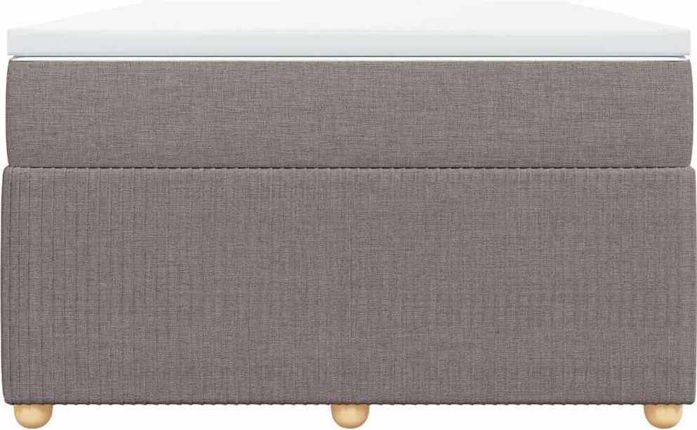 Box spring postel s matrací taupe 120x200 cm textil 3285564