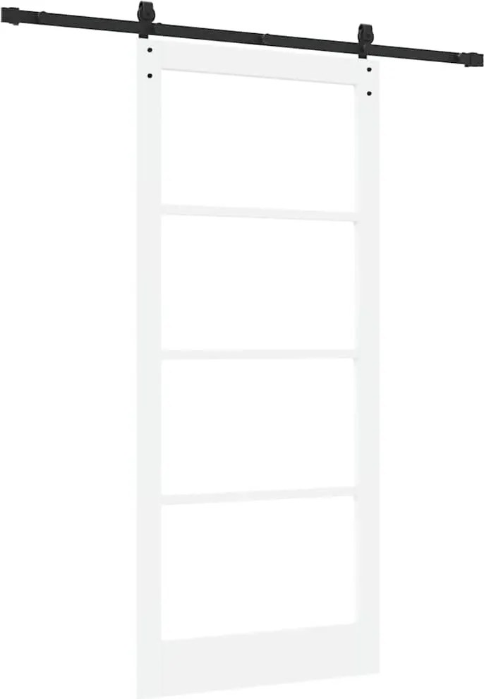 Posuvné dveře ORKDAL Bílá a černá 93 x 211 cm 3331842