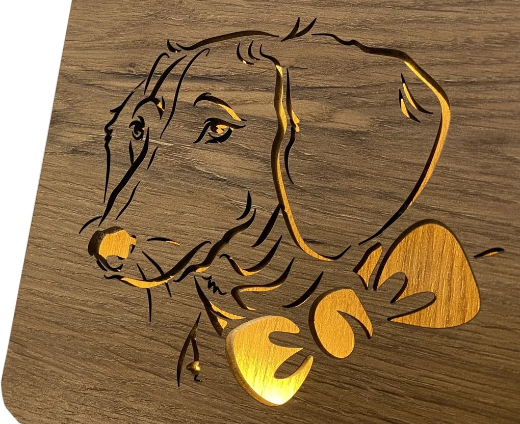 Li-Go "Jezevčík" lampa 19x19 cm provedení povrchu: černá s patinou