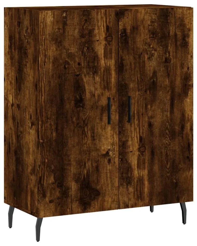 Skříň highboard kouřový dub 69,5 x 34 x 180 cm kompozitní dřevo,  3195696