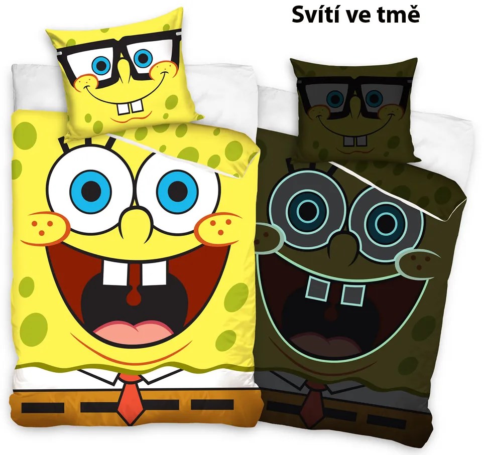 Svítící povlečení Sponge Bob