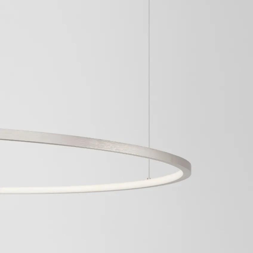 Stříbrné kovové závěsné LED světlo Nova Luce Tarquin 100 cm