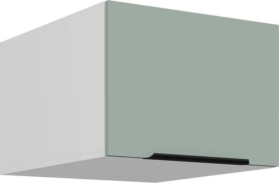 ARIA sb | horní skříňka 50 NAGU-36 1F výklopná | 50 cm | HLUBOKÁ | ANTI FINGERPRINT povrch | bílá/aquamarine