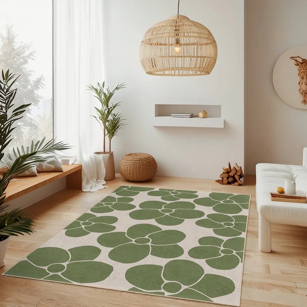 Zelený pratelný koberec 120x180 cm Green Meadow – Mila Home