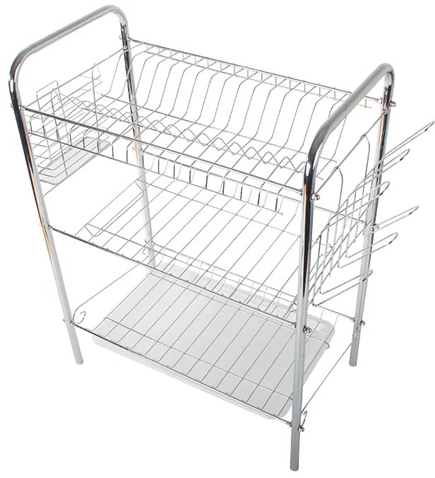 Verk Group Třípatrový sušicí stojan kuchyňský odkapávač