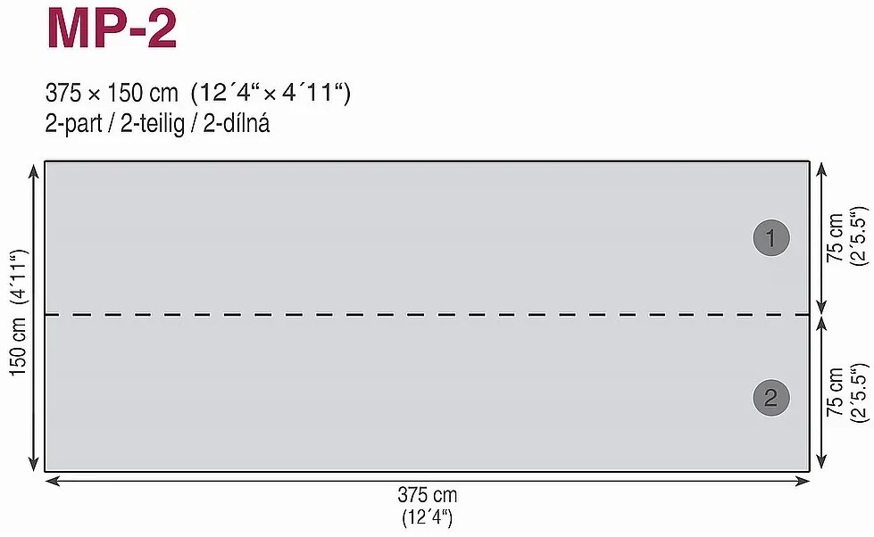 DIMEX | Panoramatická vliesová fototapeta na zeď Chmýří pampelišky MP-2-0122  | 375 x 150 cm | bílá, hnědá