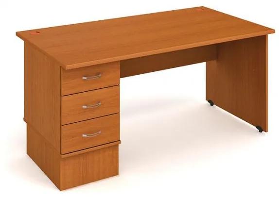 b2b partner Stůl pracovní rovný UNI 160 x 75,5 x 80 cm, buk (154286)