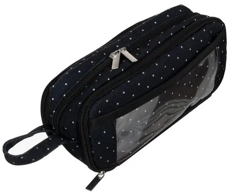 Eoshop Trojitý skládací penál - černý Maaleo 24511