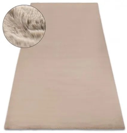 koberec BUNNY taupe, béžová, imitace králíčí kožešiny velikost 160x220 cm | krásné koberce cz