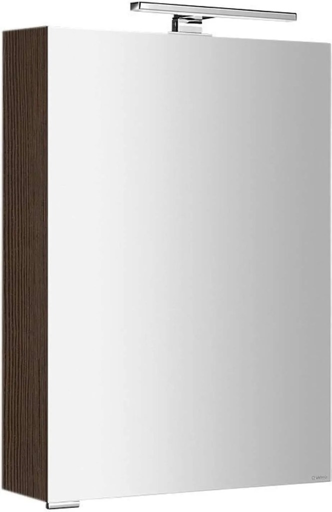 Sapho Mirró - Zrcadlová skříňka s LED osvětlením 50x70x16 cm, P/L, borovice rustik MC050-0016